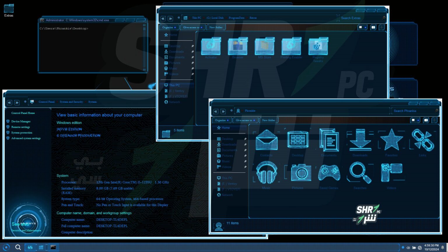 ويندوز 11 المخفف والمعدل 2025 | Windows 11 Pro 24H2 Jarvis - shr7pc