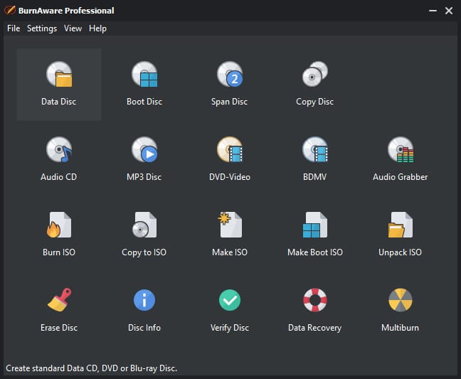 برنامج BurnAware Professional | لنسخ الاسطوانات - shr7pc