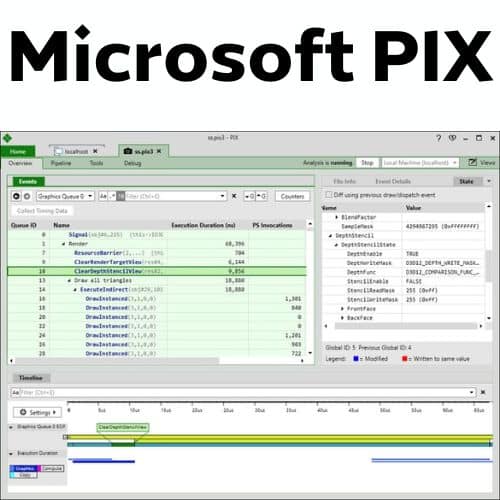 برنامج Microsoft PIX | لتحرير أداء الالعاب وتطويرها - shr7pc