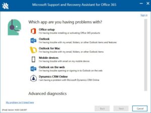 برنامج Microsoft Support and Recovery Assistant Enterprise | لحل مشكلات ...
