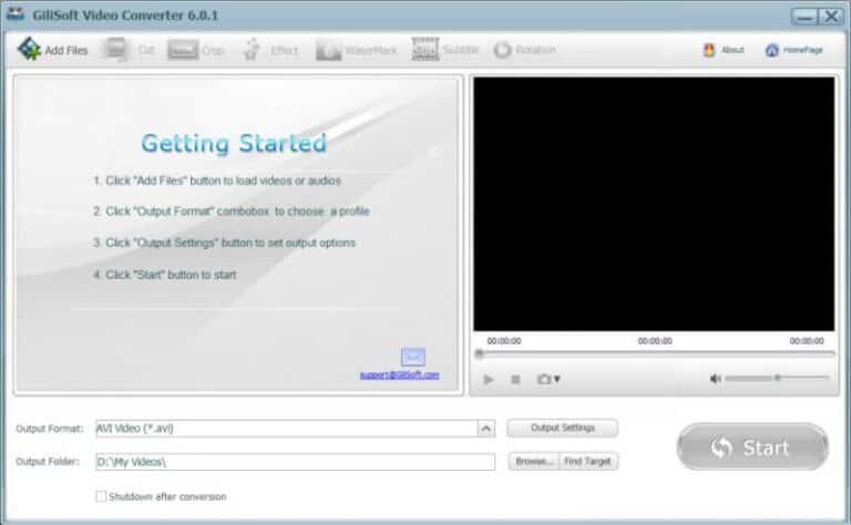 برنامج GiliSoft Video Converter | لتحويل الفيديو - shr7pc