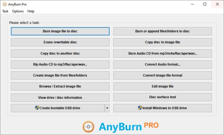 برنامج AnyBurn Pro | لنسخ الاسطوانات - shr7pc
