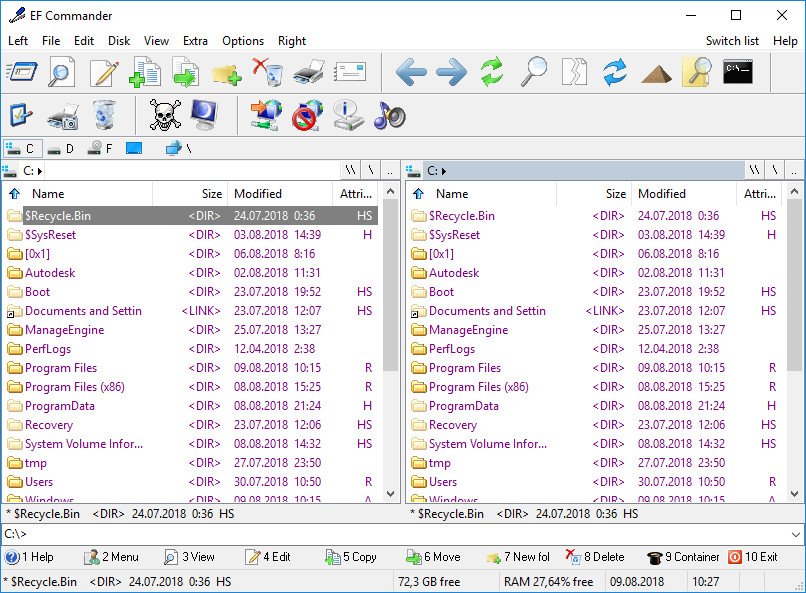 برنامج EF Commander | لإدارة الملفات - shr7pc