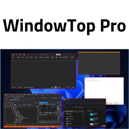 برنامج WindowTop Pro | للتحكم فى نوافذ وبرامج الويندوز - shr7pc