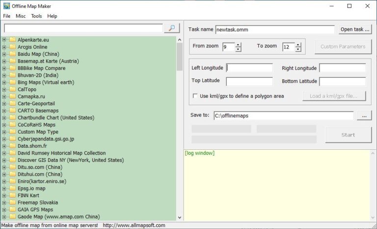 برنامج AllMapSoft Offline Map Maker | لتحميل الخرائط وتصفحها بدون إنترنت - shr7pc