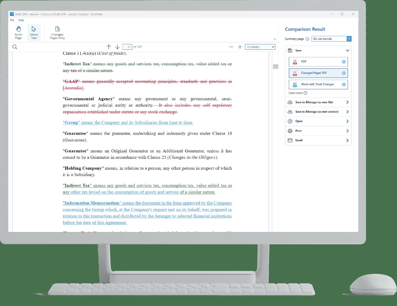 برنامج Draftable Desktop | للمقارنة بين المستندات والنصوص - shr7pc