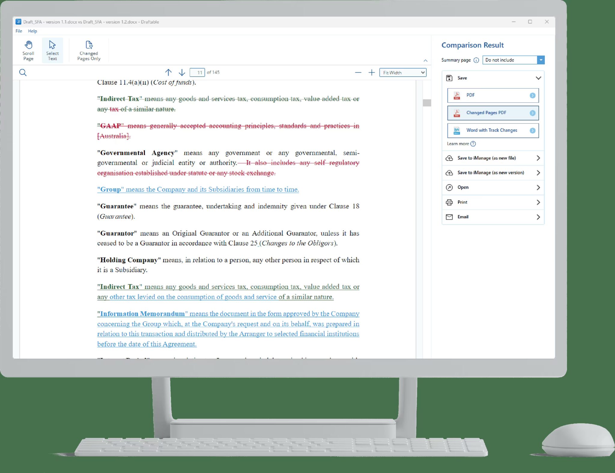 برنامج Draftable Desktop | للمقارنة بين المستندات والنصوص - shr7pc