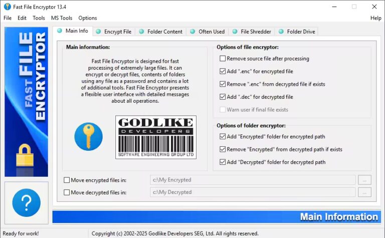 برنامج Fast File Encryptor | لحماية وتشفير الملفات - shr7pc