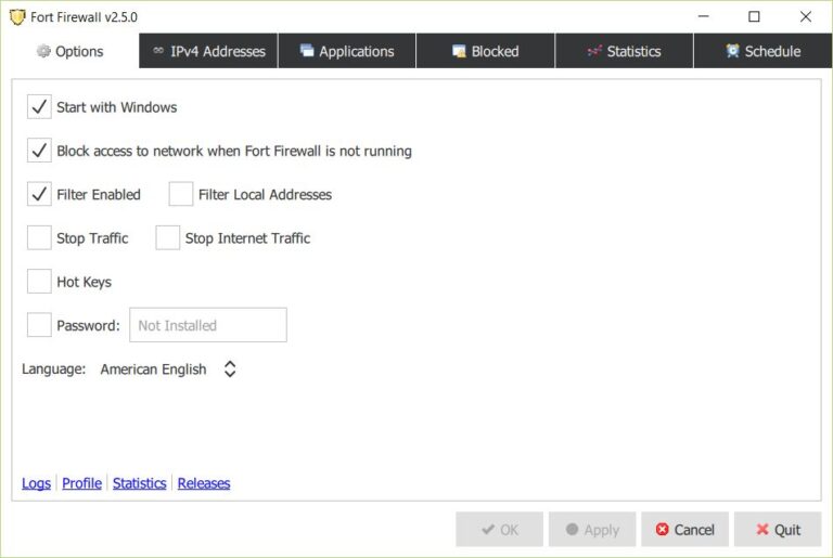 برنامج Fort Firewall | لعمل جدار ناري ضد الإختراق - shr7pc