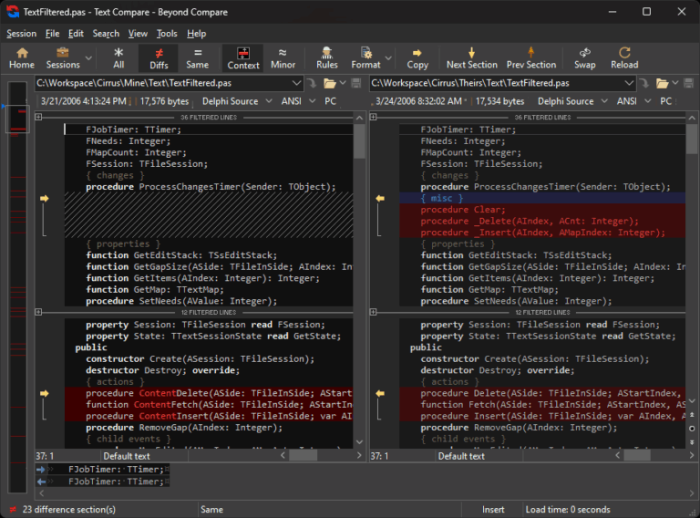برنامج Scooter Beyond Compare | للمقارنة بين الملفات والمستندات - shr7pc