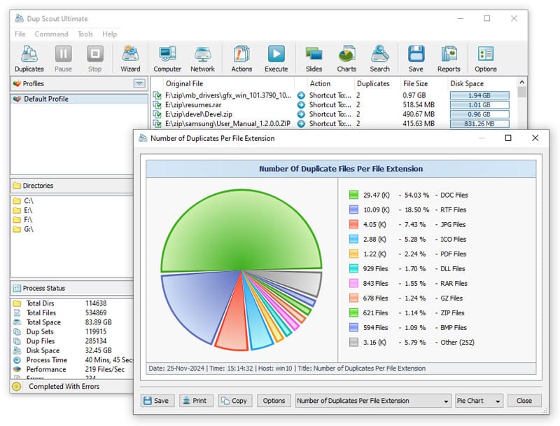 برنامج Dup Scout | لحذف الملفات المكررة - shr7pc