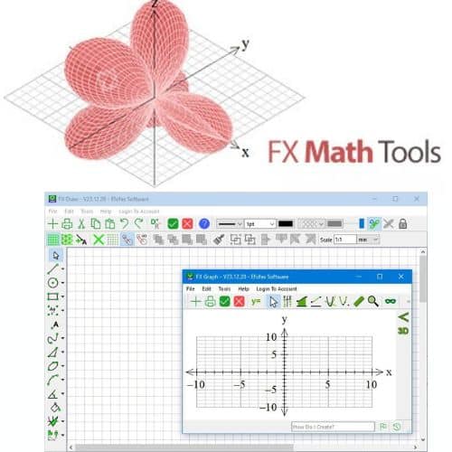 برنامج FX Math Tools MultiDocs | لإنشاء الرسوم البيانية - shr7pc