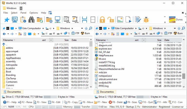 برنامج WinNc | للتحكم فى الملفات وإدارتها - shr7pc