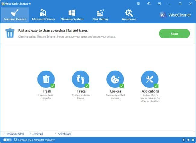 برنامج Wise Disk Cleaner | لتنظيف وتسريع الويندوز - shr7pc