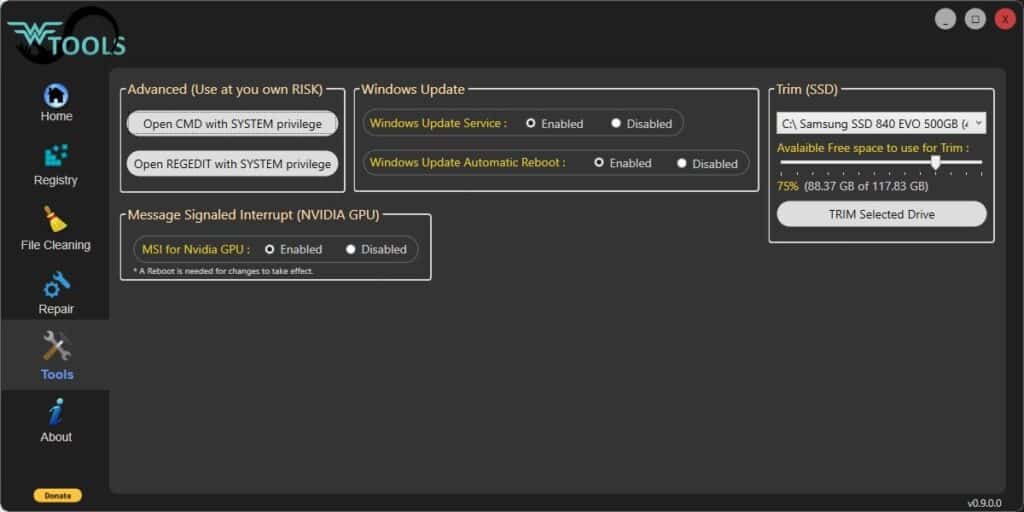 برنامج Wagnardsoft Tools | لتسريع وصيانة الويندوز - shr7pc