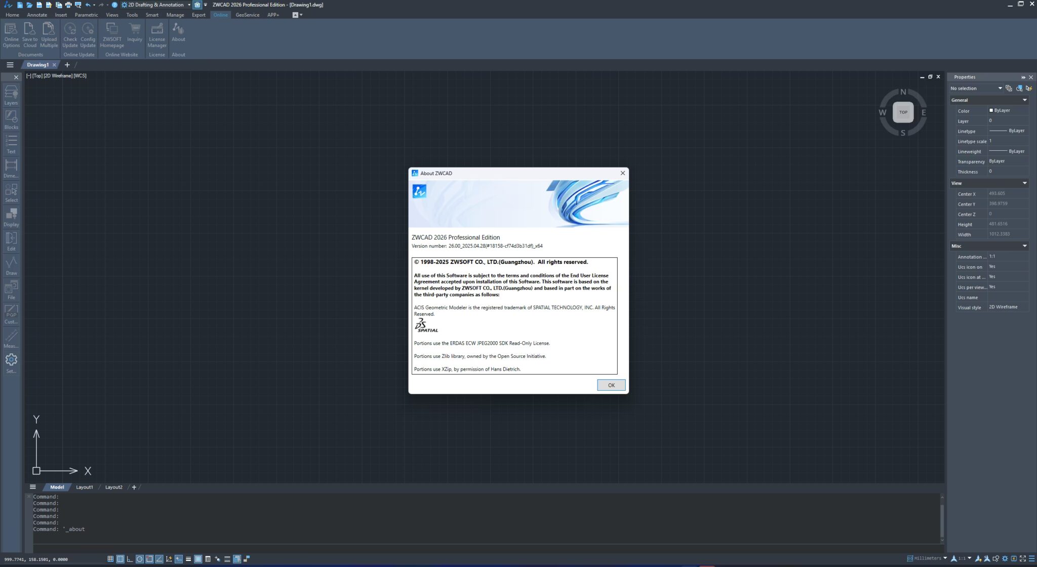 برنامج ZWCAD Professional 2026 | للتصميم والرسم الهندسي - shr7pc