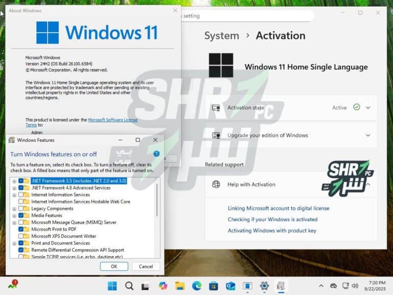 ويندوز 11 جميع الإصدارات 24H2 مع أوفيس 2024 بكل اللغات | سبتمبر 2025 - shr7pc