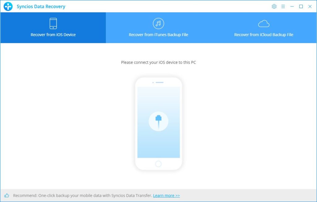 برنامج Anvsoft SynciOS Data Recovery | لاستعادة الملفات المحذوفة للهواتف - shr7pc