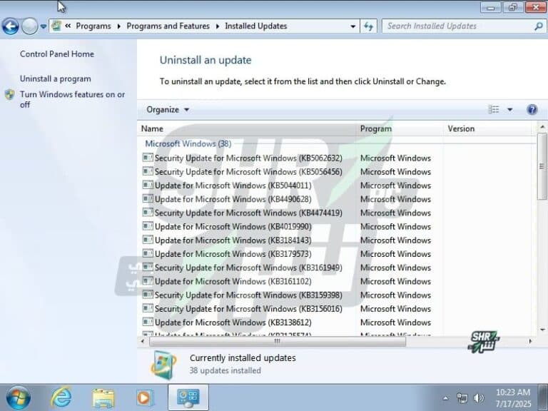 ويندوز سفن بروفيشنال بكل اللغات | Windows 7 Professional | يوليو 2025 - shr7pc