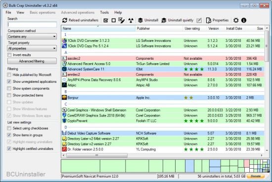 برنامج Bulk Crap Uninstaller | لحذف البرامج بشكل كامل - shr7pc
