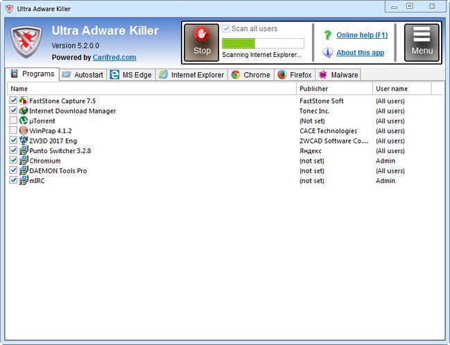 برنامج Ultra Adware Killer | لاكتشاف وإزالة البرامج الضارة - shr7pc