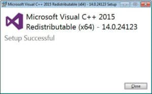 كيفية تثبيت Microsoft Visual C++ 2015 Runtime - shr7pc