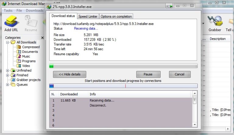 برنامج Internet Download Accelerator Pro | لإدارة وتسريع عمليات تنزيل الملفات - shr7pc