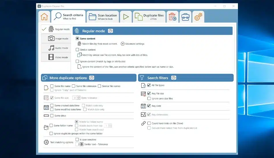 برنامج DigitalVolcano Duplicate Cleaner Pro | لحذف الملفات المكررة - shr7pc