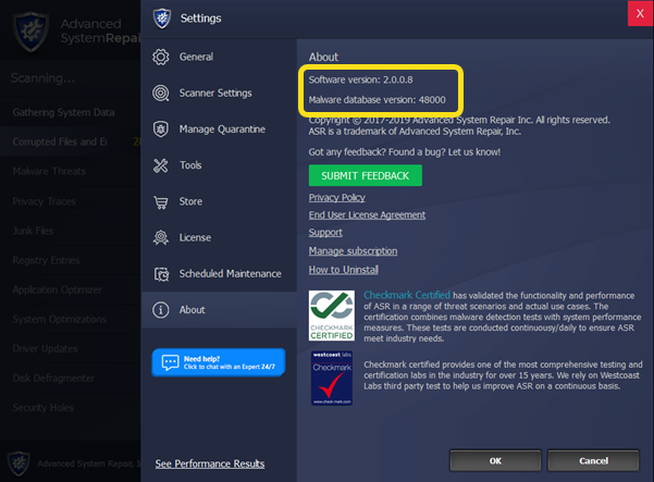 برنامج Advanced System Repair Pro | لصيانة وحماية الويندوز - shr7pc
