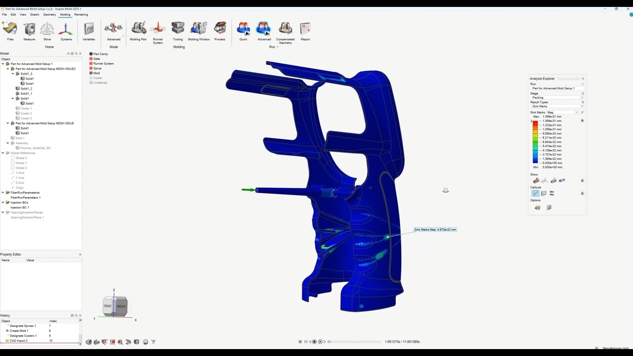 برنامج Altair Inspire Mold | لتصميم قوالب البلاستيك - shr7pc
