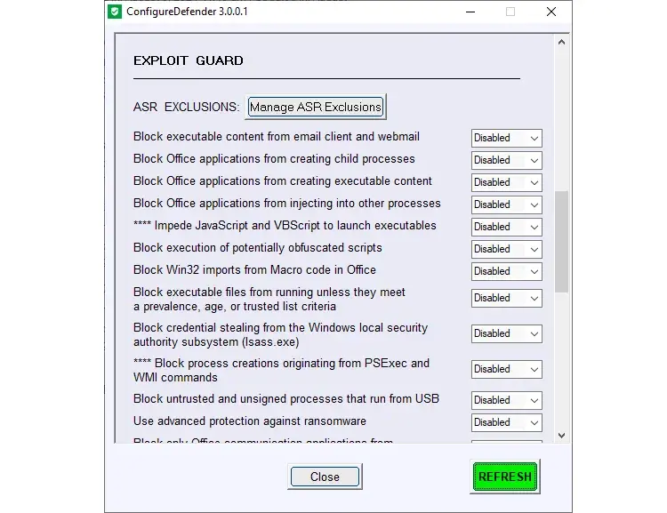 برنامج ConfigureDefender | لأدارة حماية ويندوز 10 - shr7pc